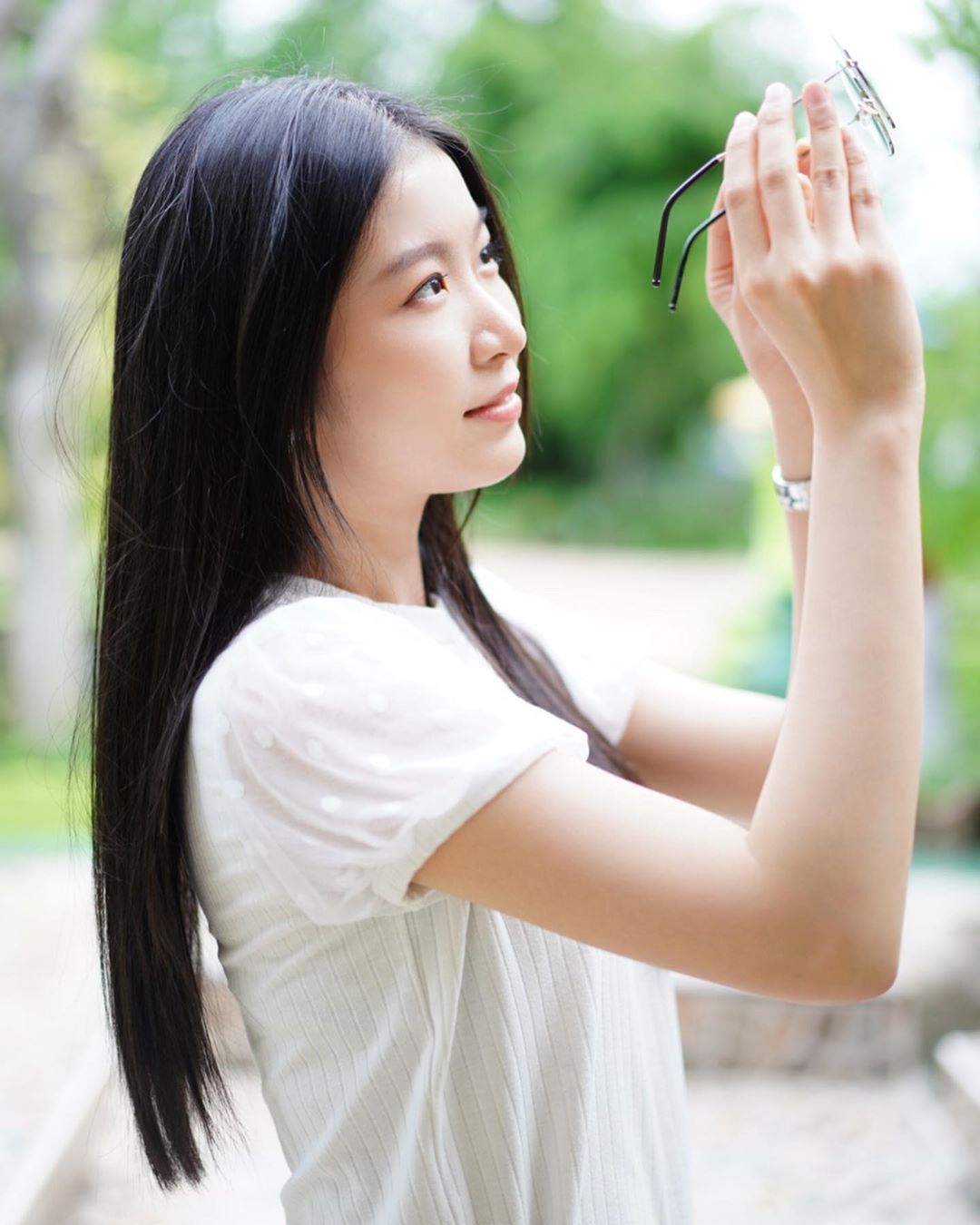 Stang BNK48 ( สตางค์ ) สบายๆสไตล์หมวยแว่น ( 8 รูป น่าเอ็นดู )