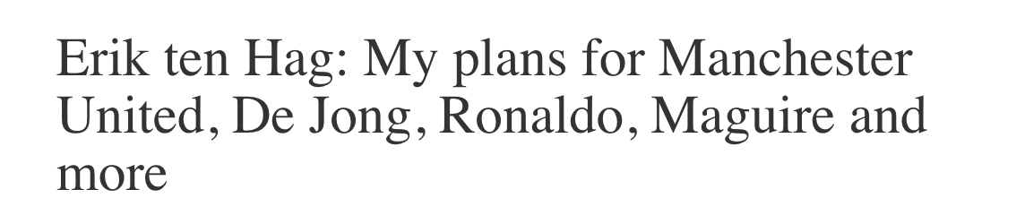 [MUFC] - ETH พูดถึง MAGUIRE + พูดอ้อมๆถึง F. DE JONG