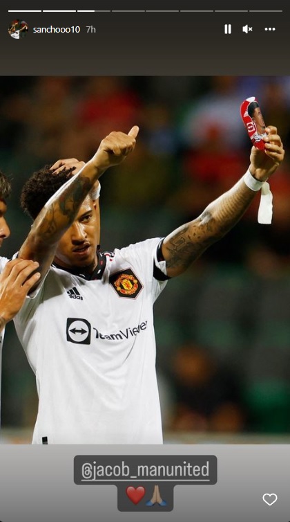 [MUFC] + SANCHO ทั้งโพสเดี่ยวๆ และ ลง Story ติดแท็ก