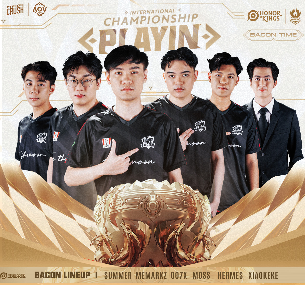 Lineup Bacon Time ชุดลุย HOK รอบ Wildcard ที่เกาหลี