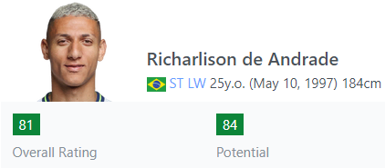 ค่า stat กับ potential พวกอายุไม่เกิน 27 ฟอร์มดี บอลโลก ใน FIFA 23