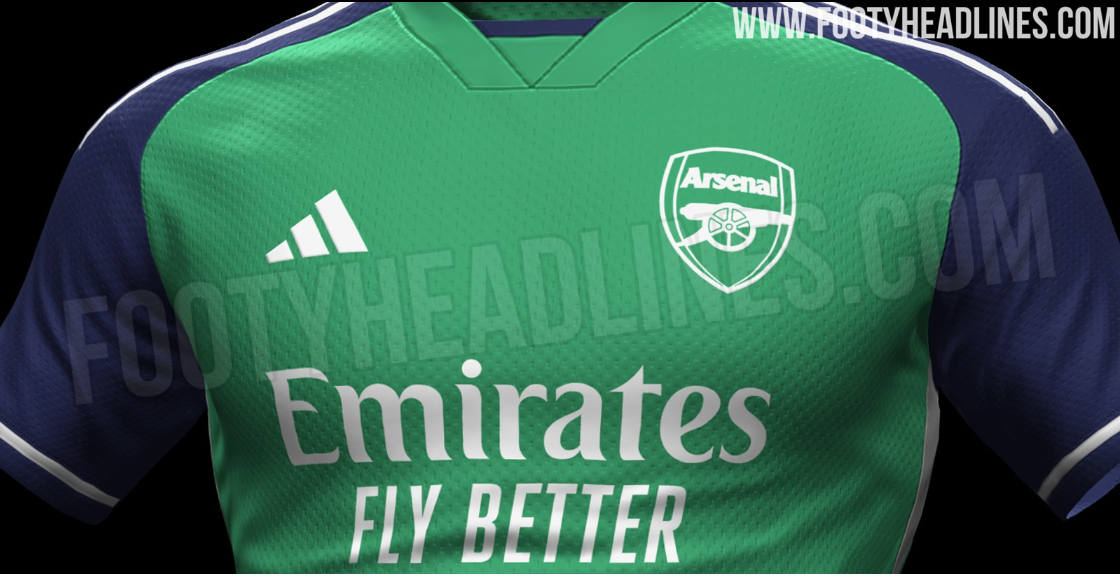 Arsenal 23-24 home and away kits