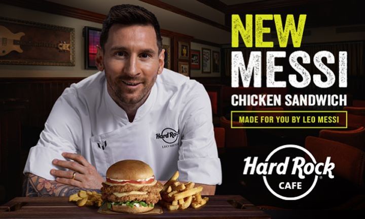 'เมสซี่' เปิดตัวแซนด์วิชไก่กับคาเฟ่ดัง