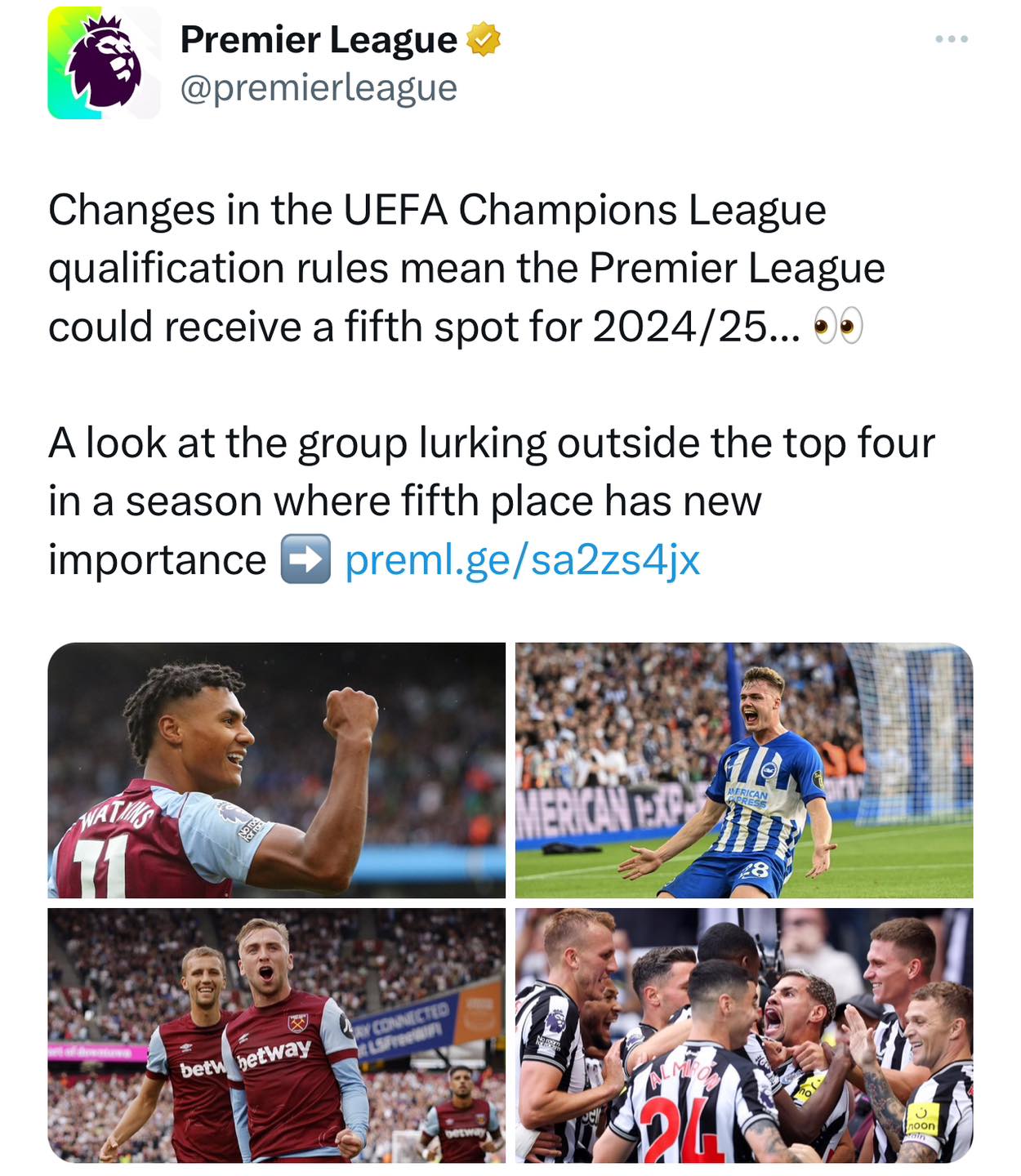 ลีคอังกฤษ 1-5 ไป UCL