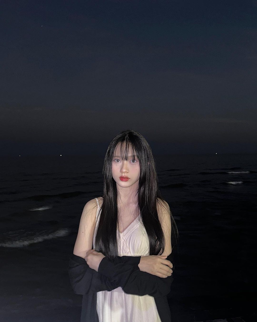 น้องปาล์มมี่ BNK48 6 รูป ริมทะเล