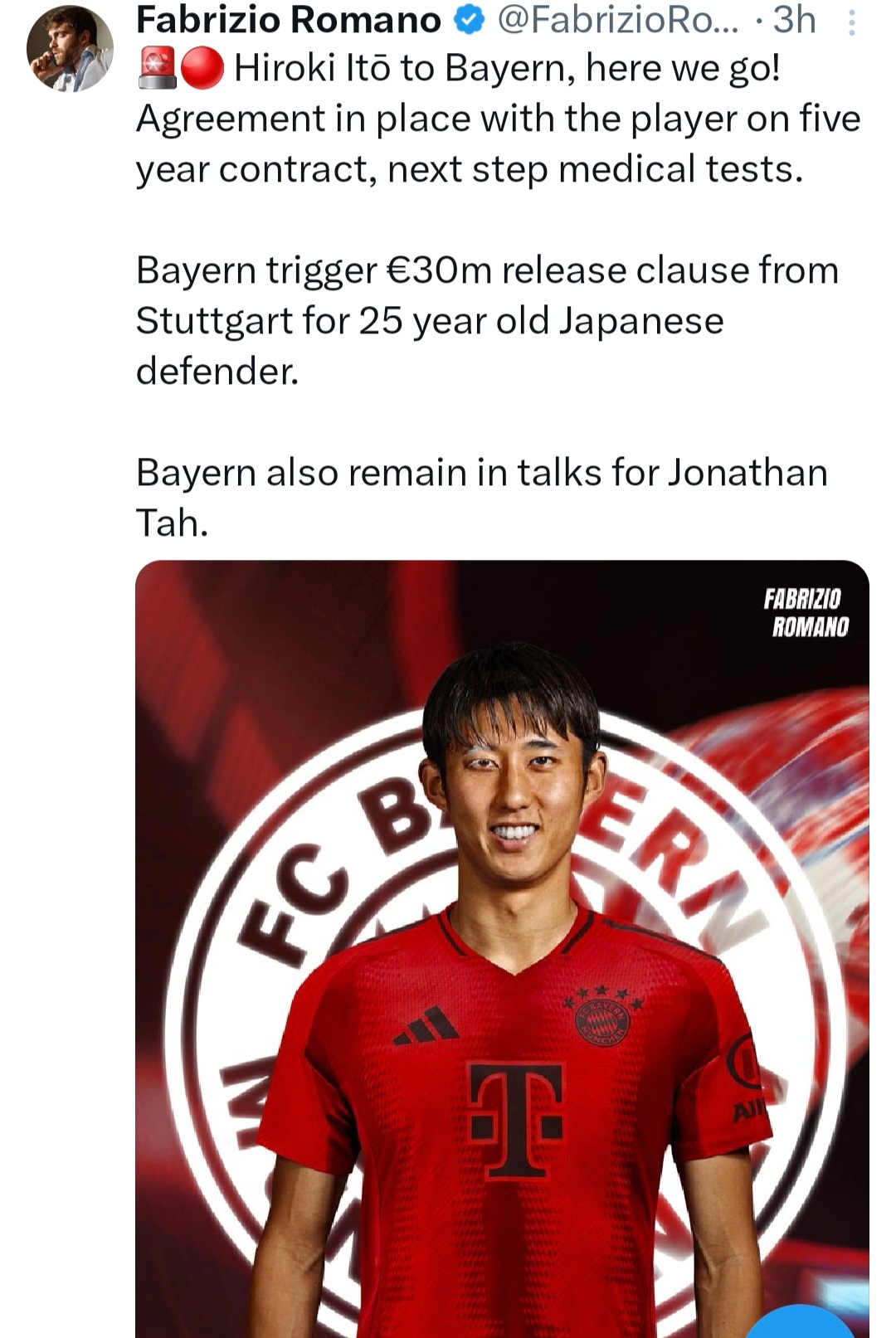 Hiroki Ito> Bayern here we go!