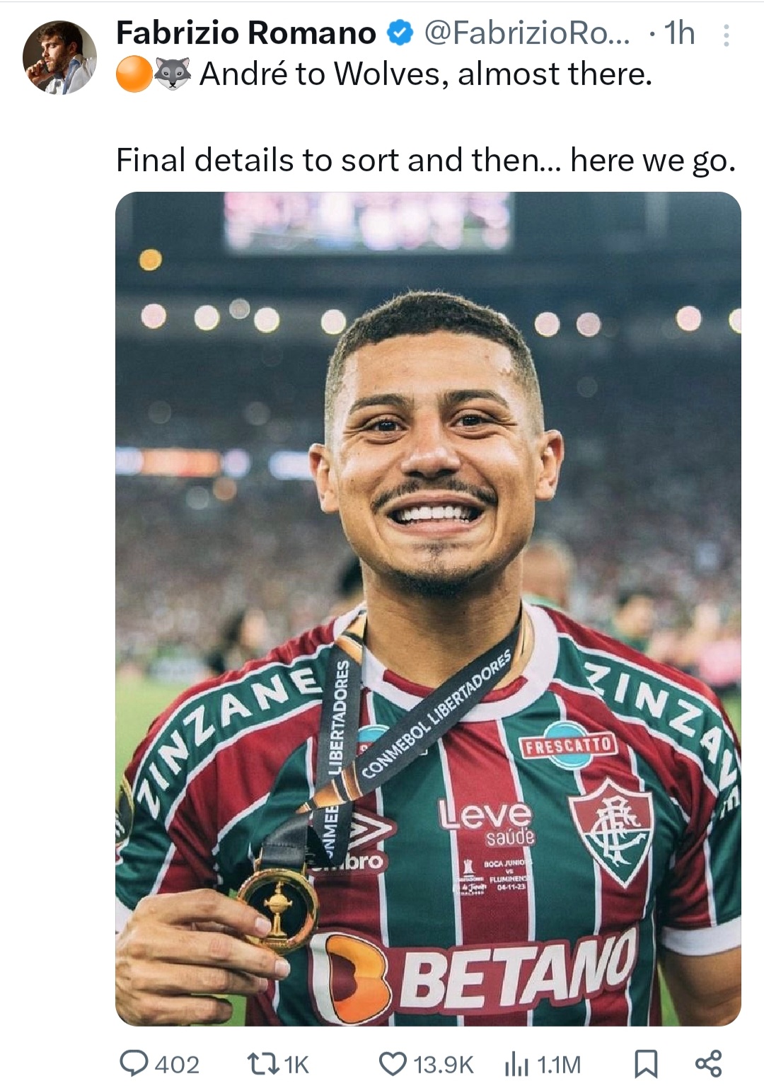 Andre > Wolves Here we go!