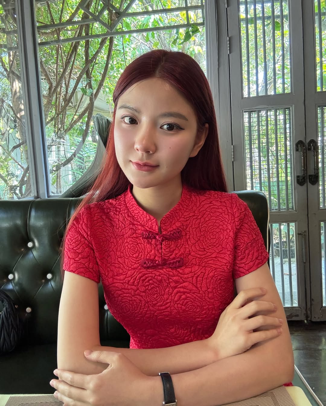 น้องเม mayrisa.a 1 Set ชุดสีแดง