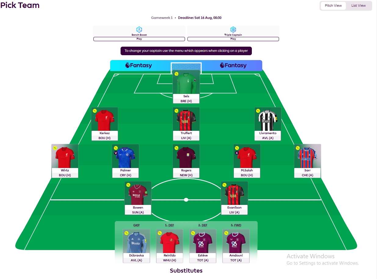 Fantasy EPL มาแล้วนะครับ